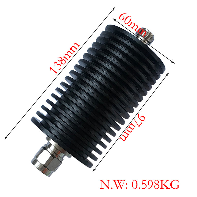 100W N-JK Male to Female RF Coaxial Attenuator DC-3/4GHz 1-60dB – rf-attenuator